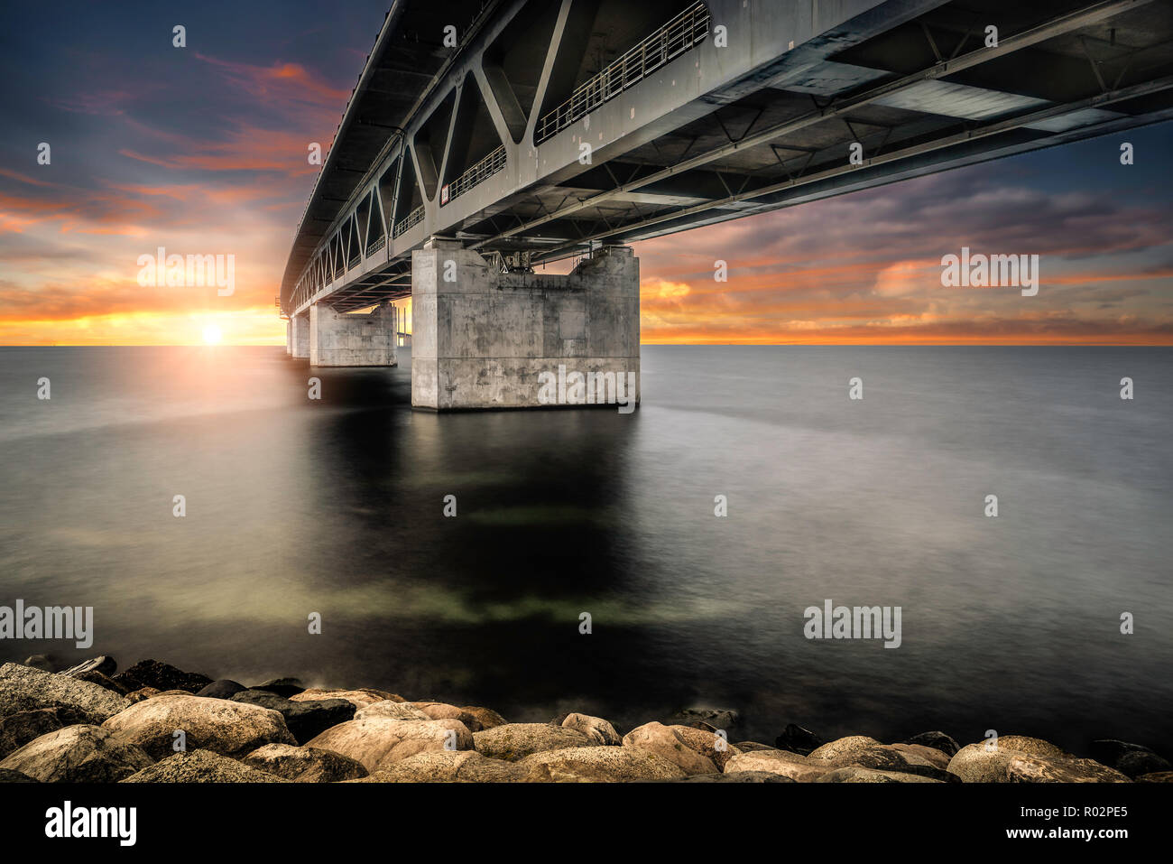 The Oresund Bridge Stock Photo - Alamy