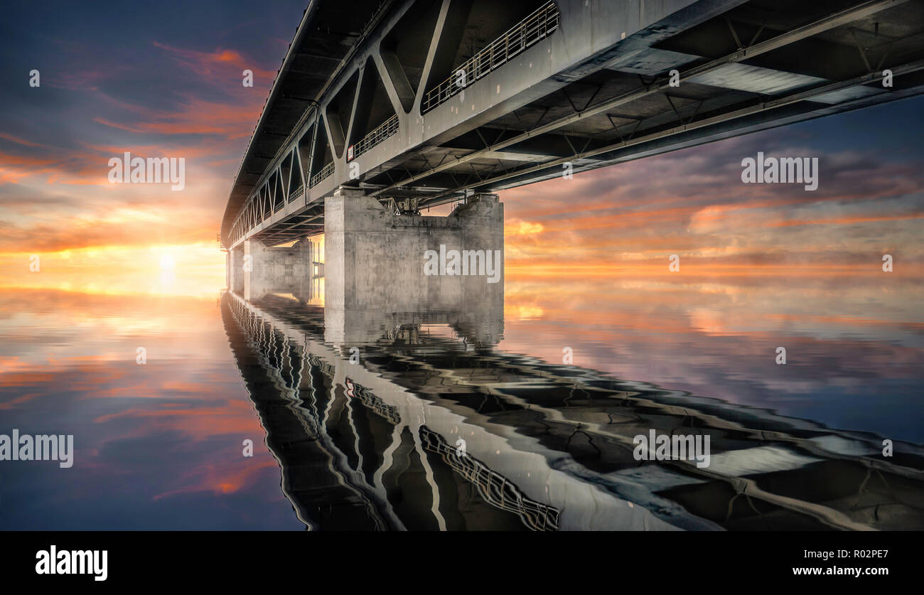 The Oresund Bridge Stock Photo - Alamy