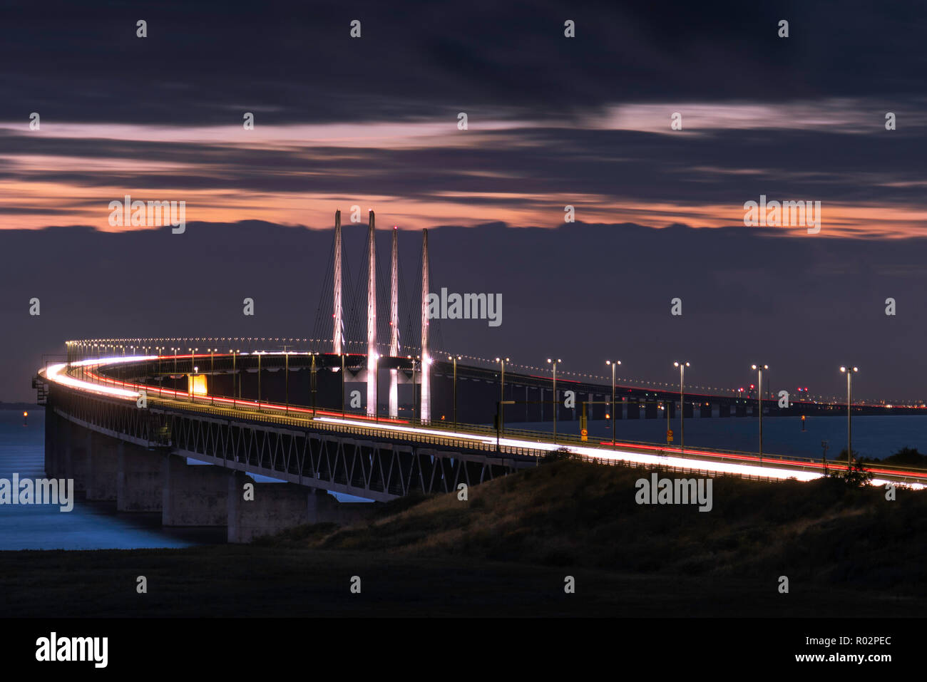 The Oresund Bridge Stock Photo - Alamy