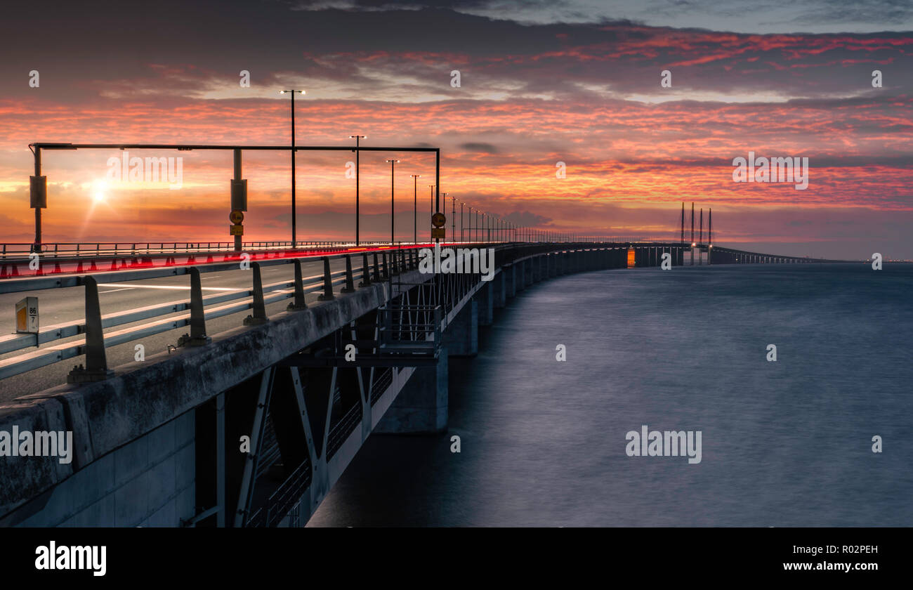 The Oresund Bridge Stock Photo - Alamy