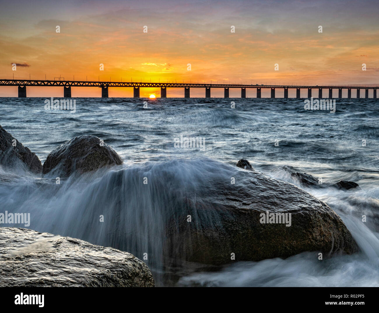 The Oresund Bridge Stock Photo - Alamy