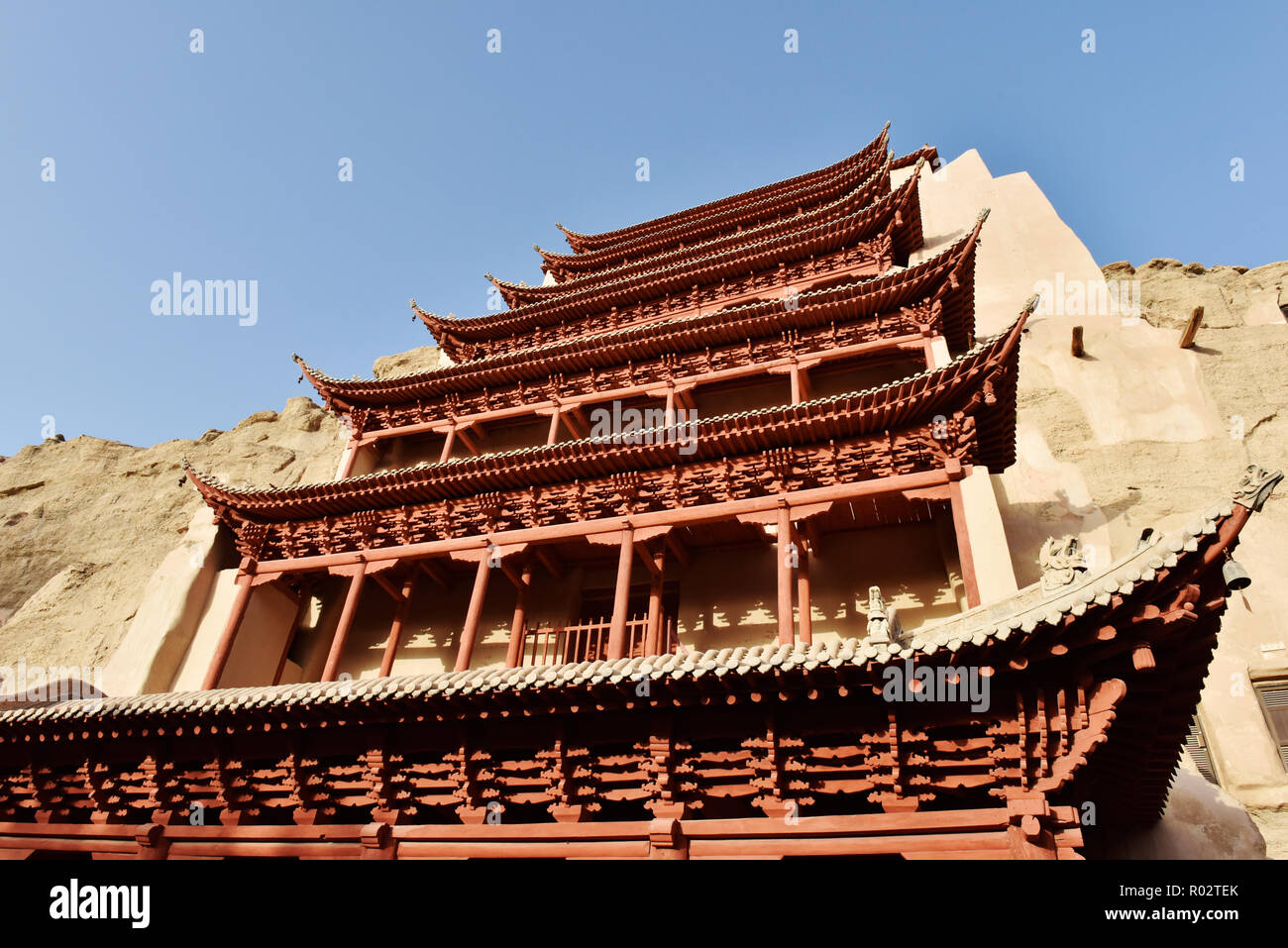 Mogao Caves in Dunhuang, China. Asian, Ancient Stock Photo - Alamy