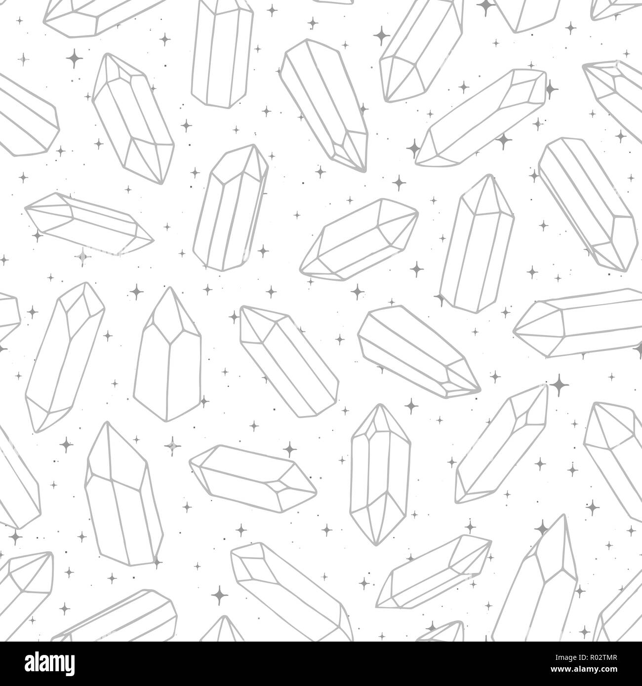 Natural gemstones on white Stock Vector Images - Alamy