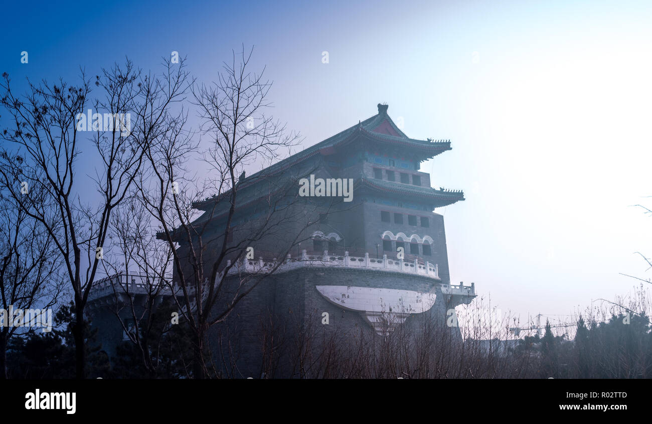 Gate Tower China Beijing East door Arrow Building Stock Photo - Alamy