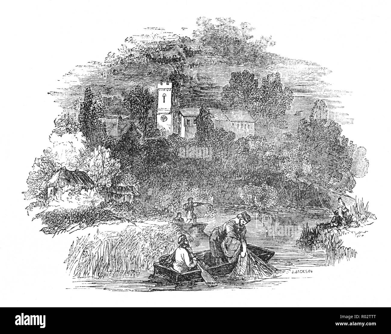 Dip net fishing Black and White Stock Photos & Images - Alamy