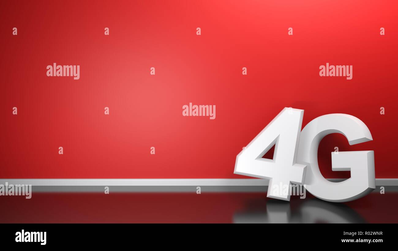 3d rendering 4g sign hi-res stock photography and images - Alamy