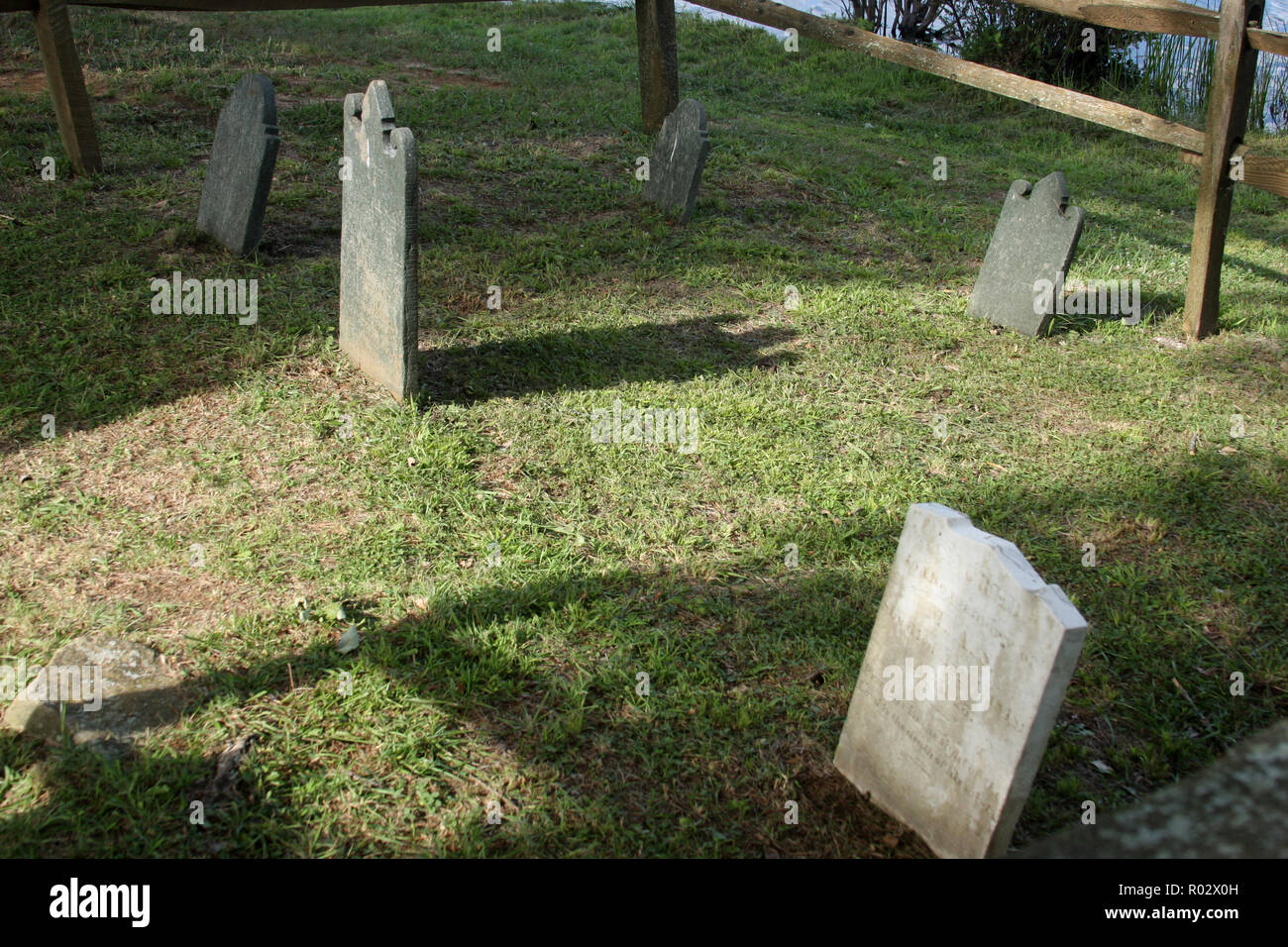 Small old graveyard in rural Virginia Stock Photo - Alamy