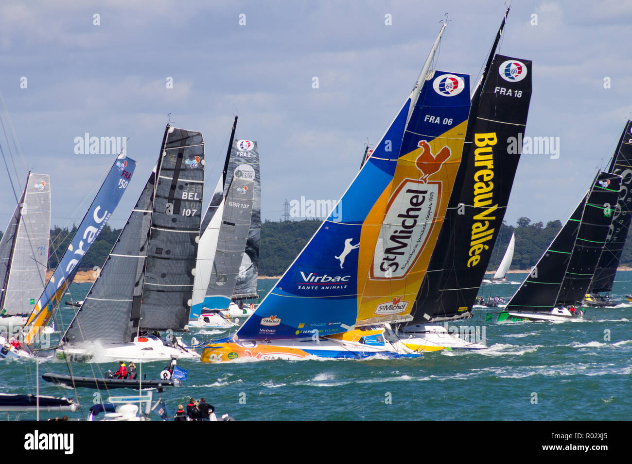 Fastnet Race Yachts Racing Stock Photos & Fastnet Race Yachts Racing ...