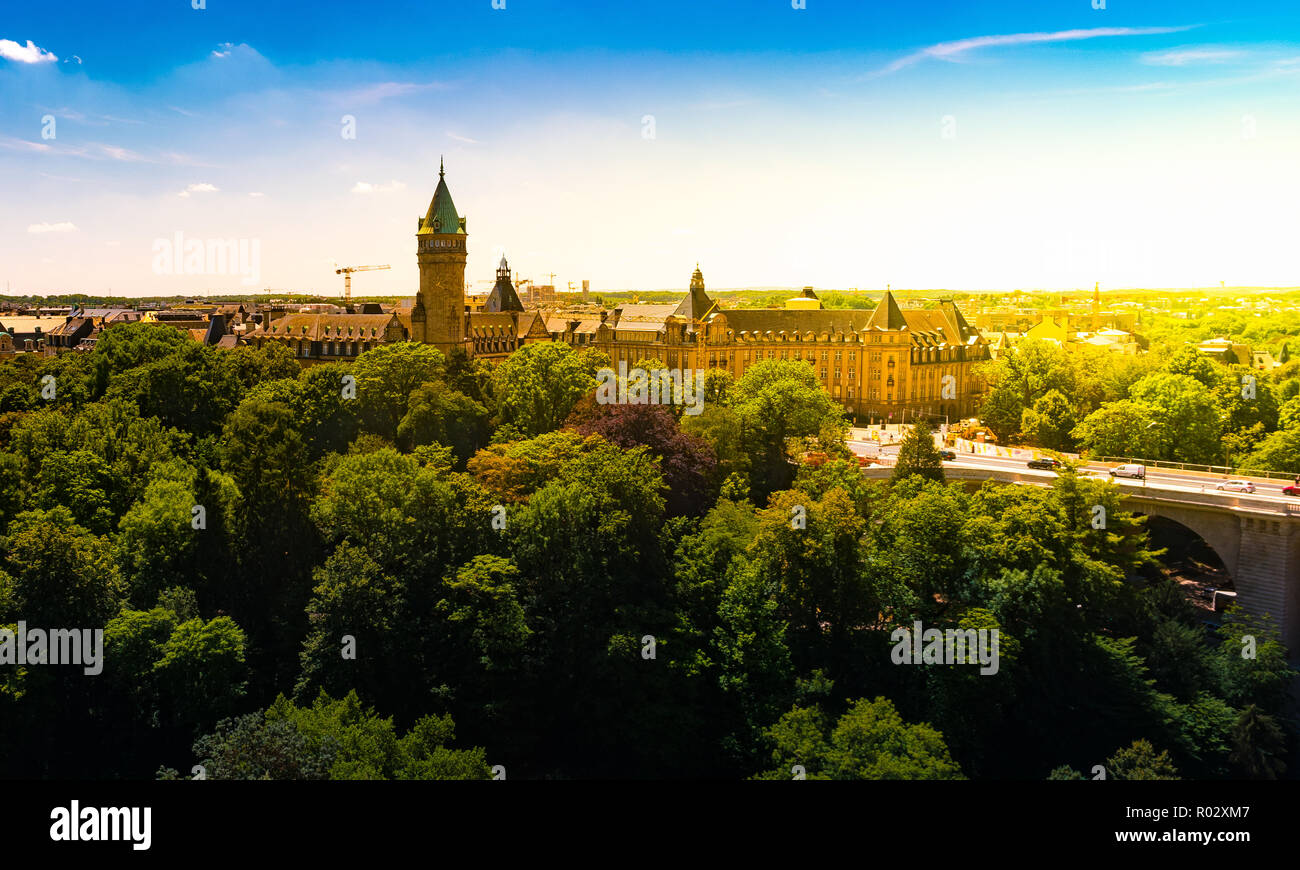 View of Spuerkees, State savings Bank headquarters in Luxembourg Stock ...