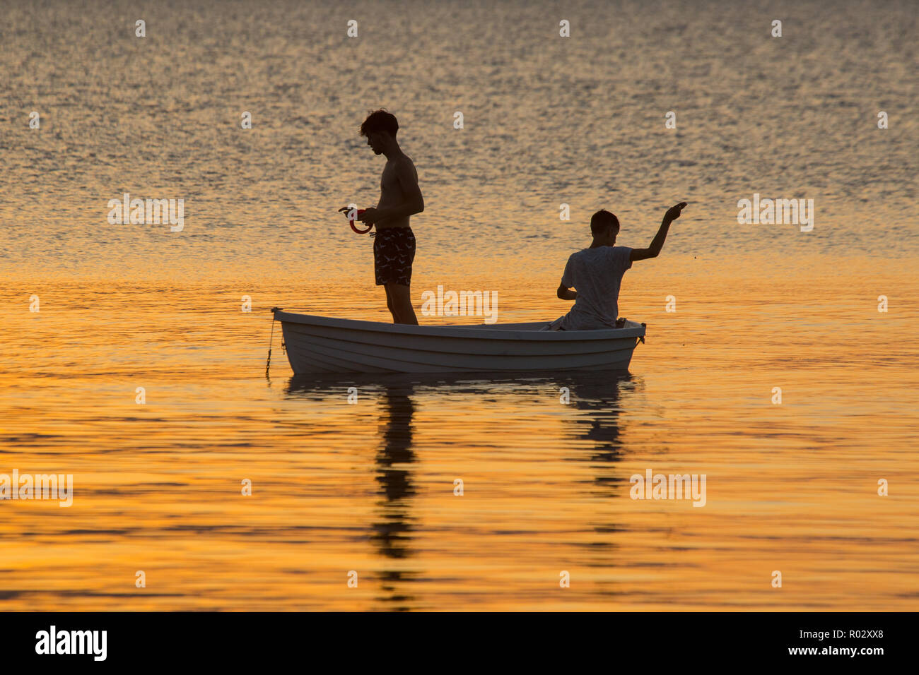 Helping catch a fish hi-res stock photography and images - Alamy