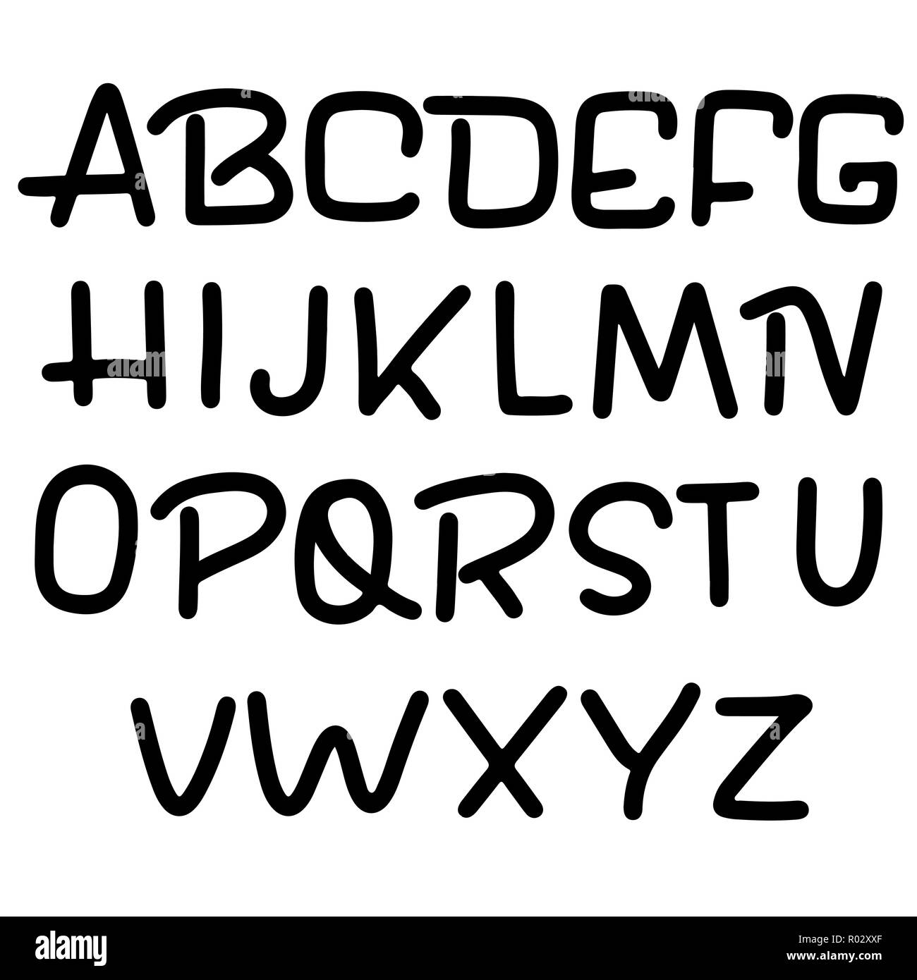 Modern Typography Alphabet