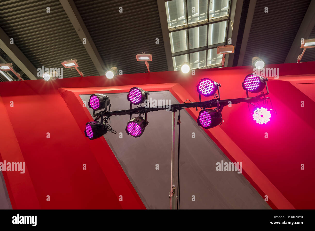 LED spot light. Modern stage illumination equipment Stock Photo - Alamy