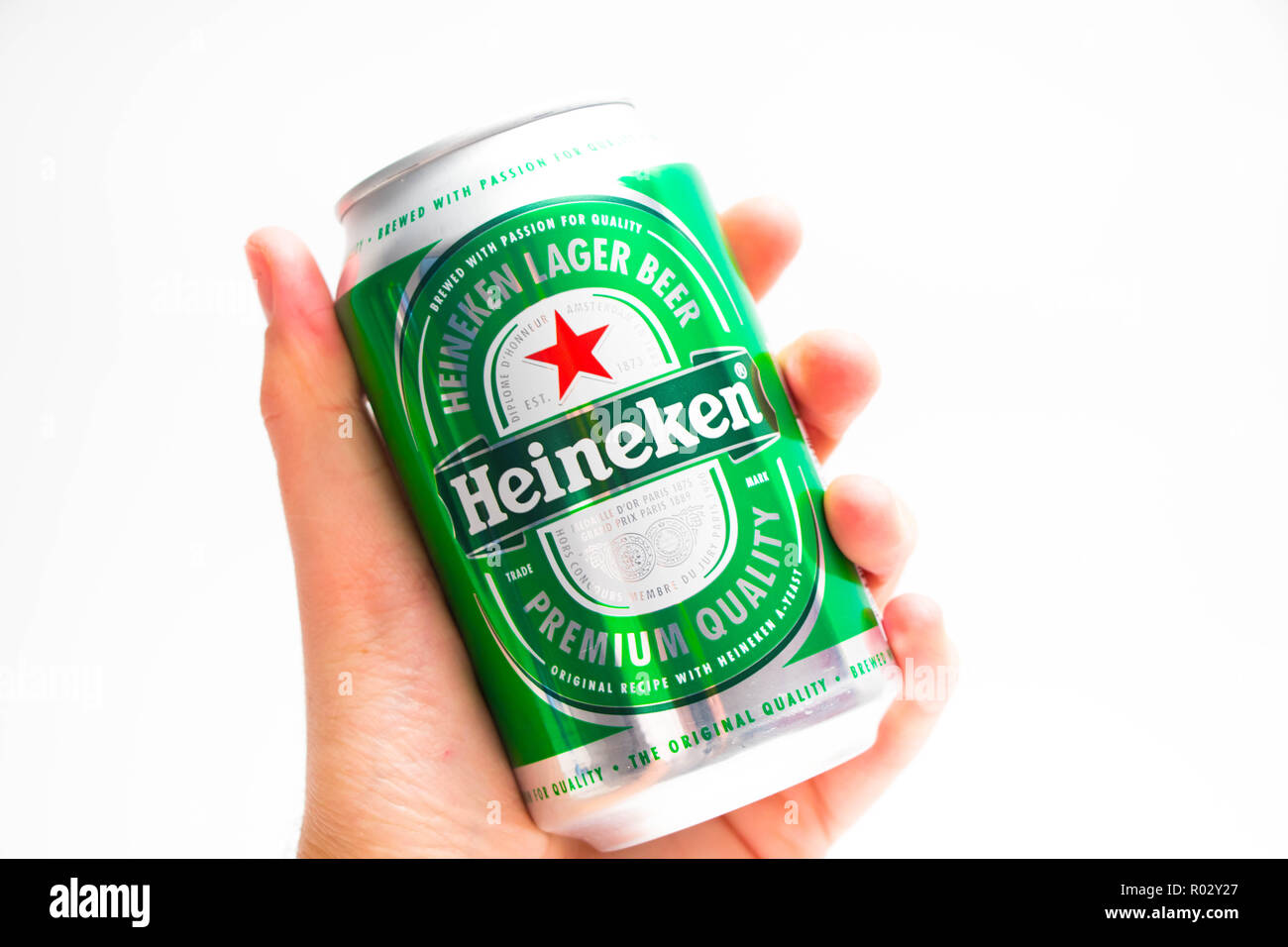 Man Holding Beer Can Stock Photos & Man Holding Beer Can Stock Images ...