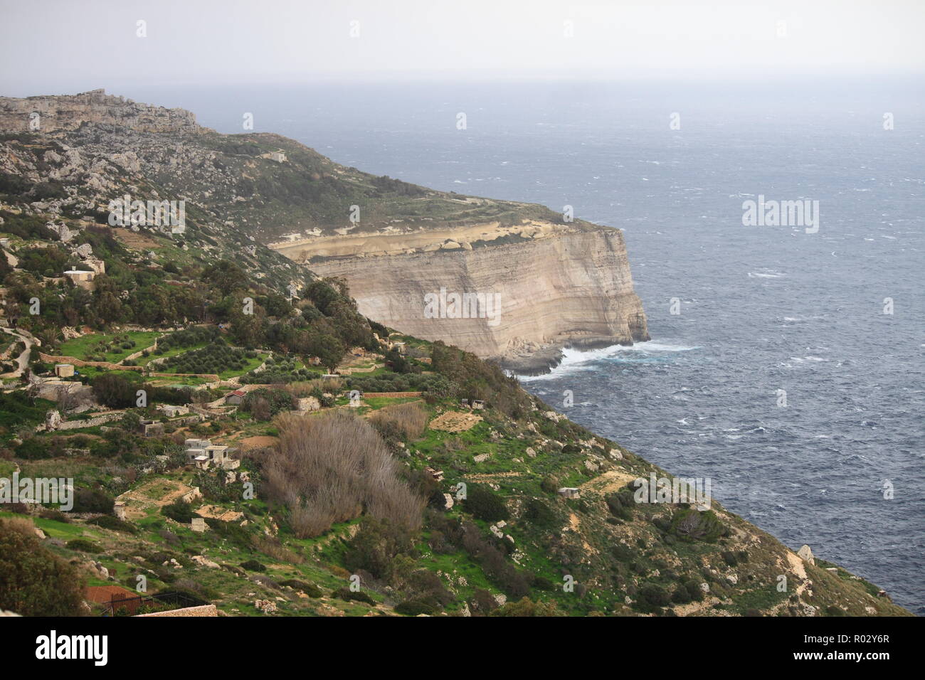 Landscape view of Dingli cliffs in Malta Stock Photo - Alamy