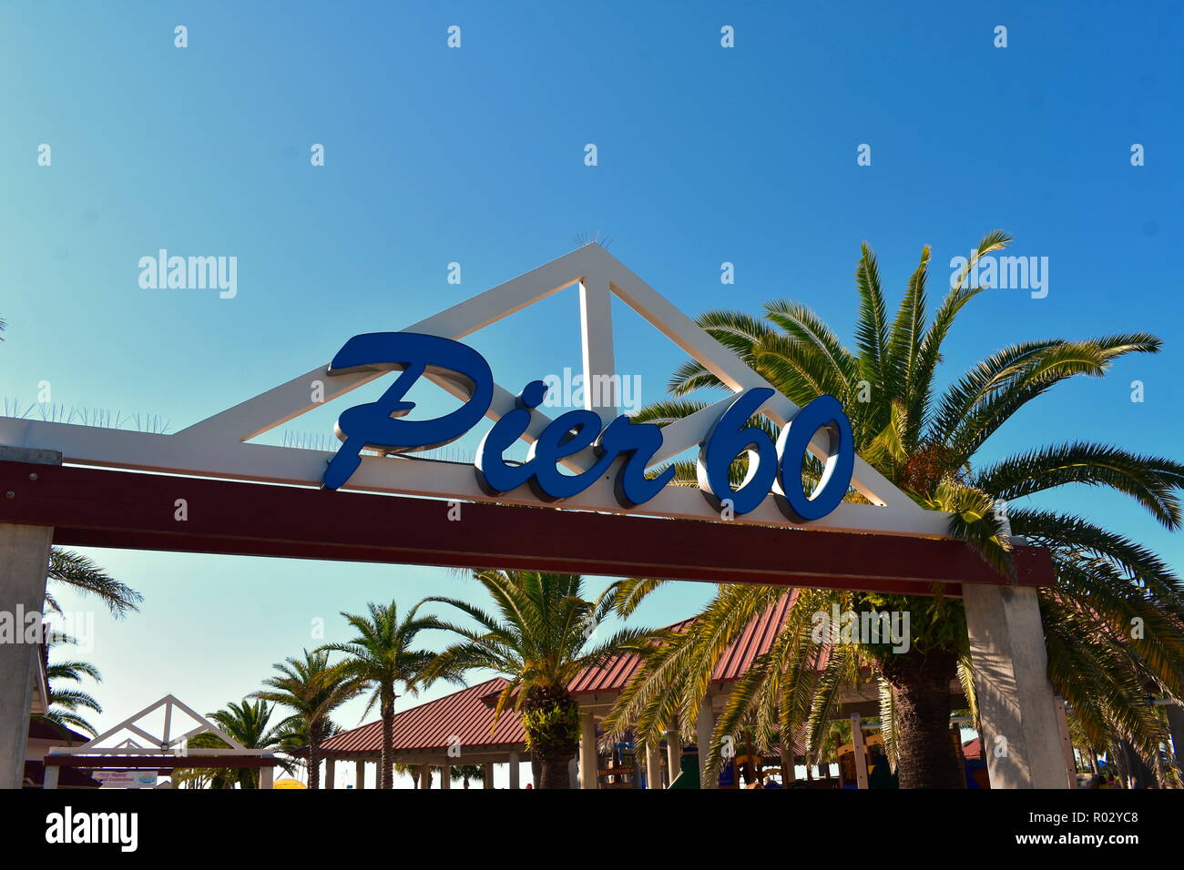 Clearwater Beach Sign Clearwater Beach High Resolution Stock ...