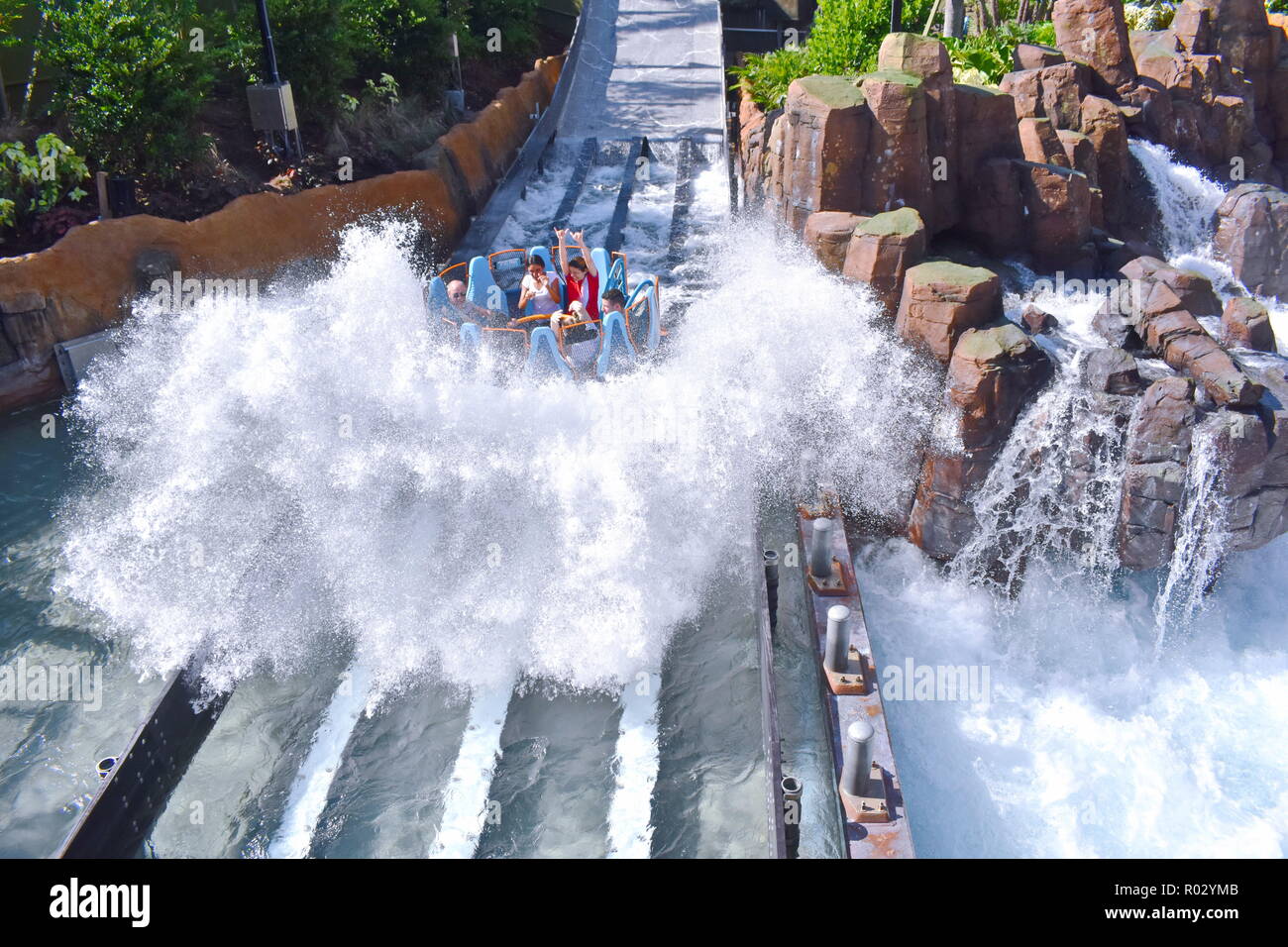 Orlando, Florida. October 19, 2018 Climb aboard your raft for a journey ...