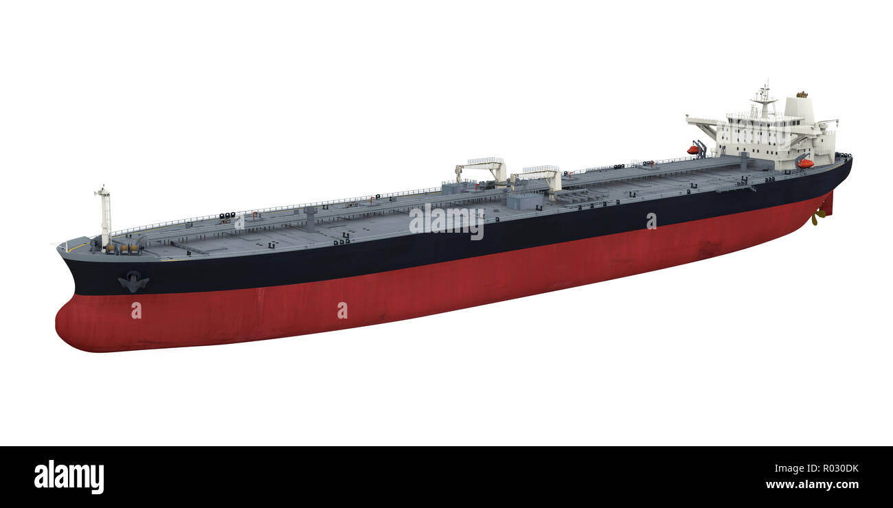 Oil Tanker Ship Isolated Stock Photo - Alamy