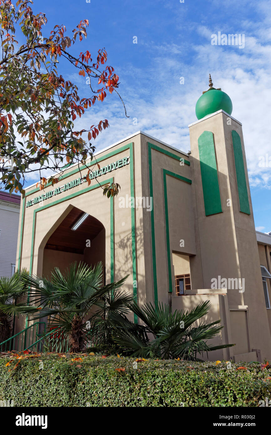 The Al Masjid Al Jamia mosque in Vancouver, BC, Canada Stock Photo - Alamy