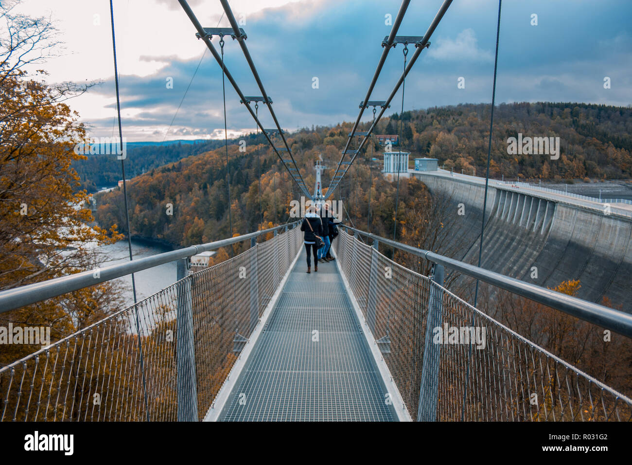 Titan RT suspension bridge in Harz Mountains National Park, Germany ...