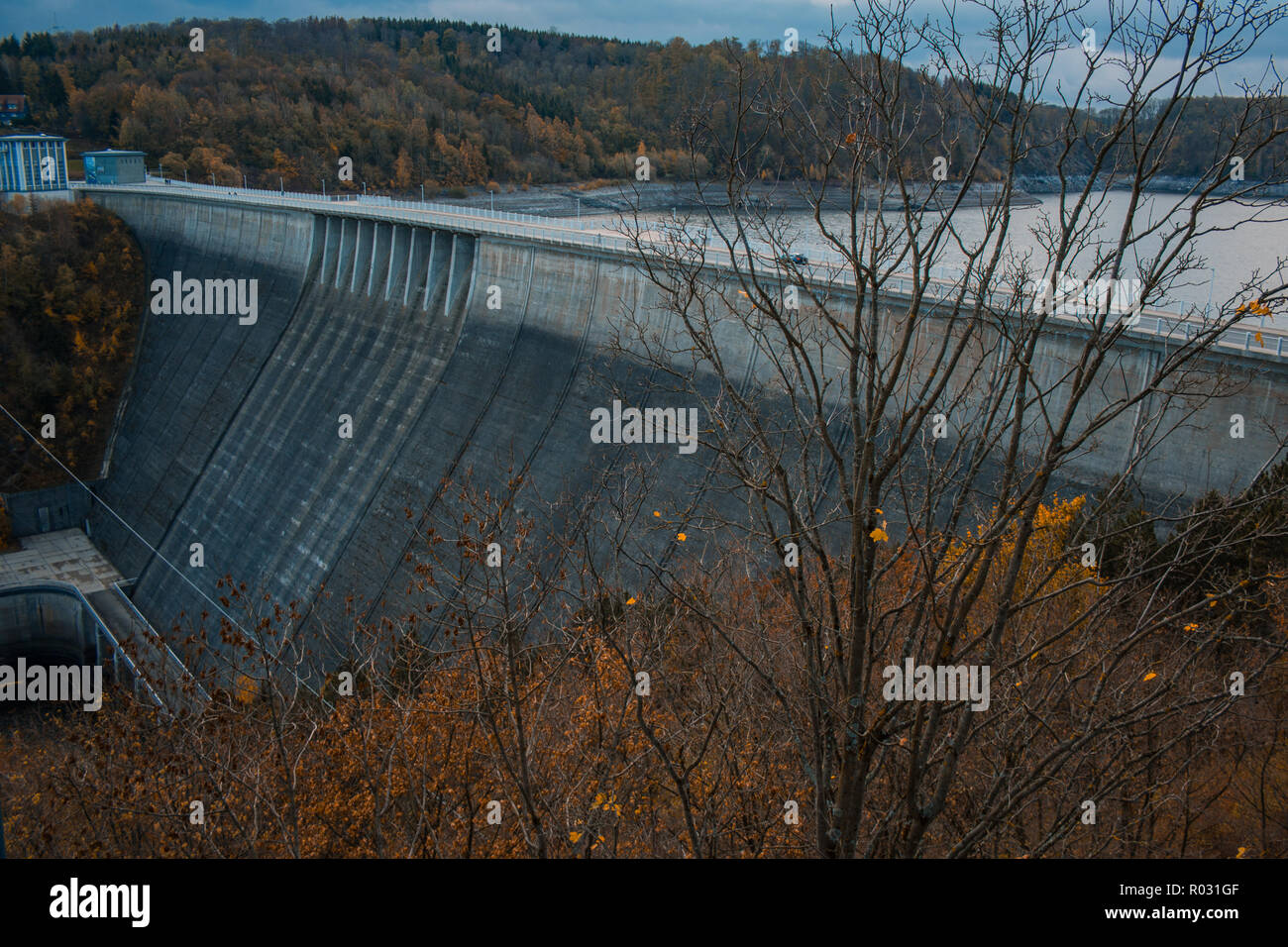 Rappbodetalsperre and Rappbode River in Harz Mountains National Park ...