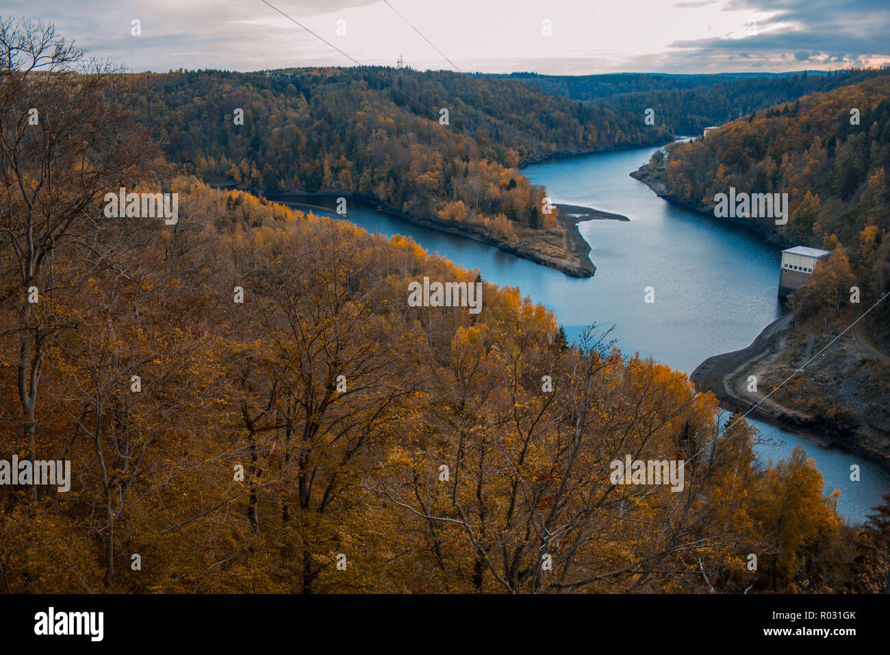 Rappbodetalsperre and Rappbode River in Harz Mountains National Park ...