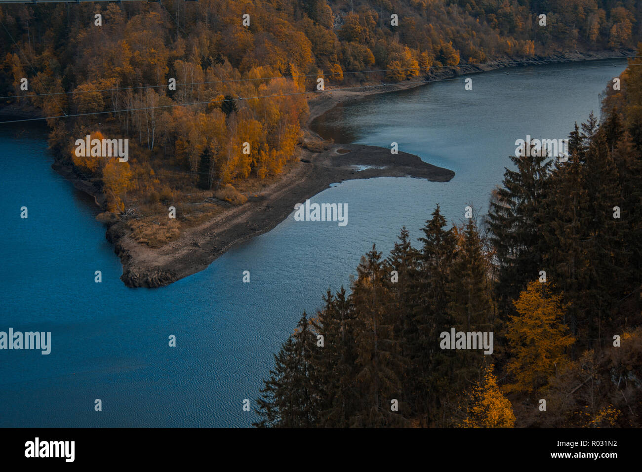 Rappbodetalsperre and Rappbode River in Harz Mountains National Park ...