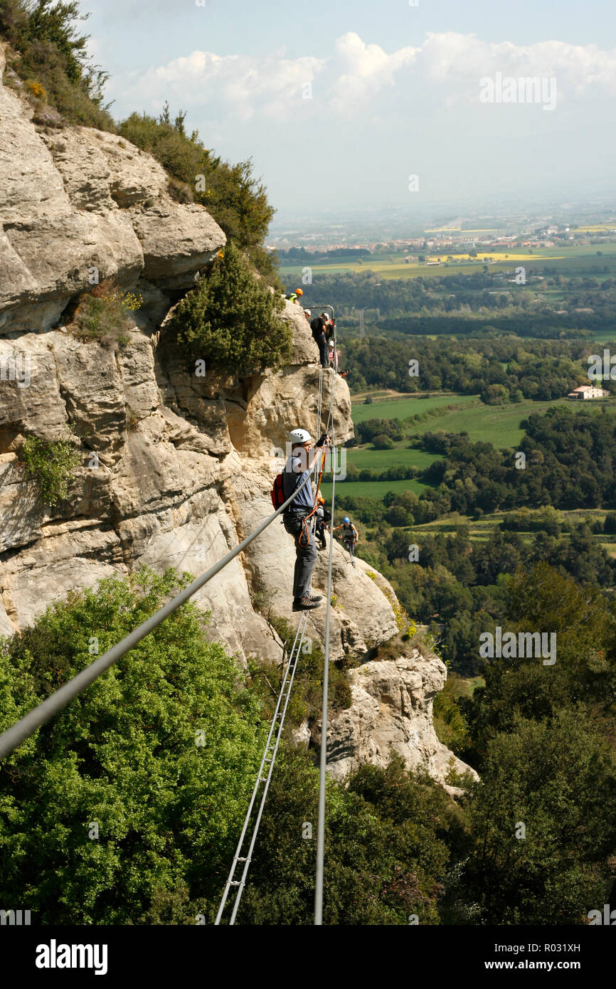 Ferrata. Centelles. Catalunya. Spain Stock Photo - Alamy