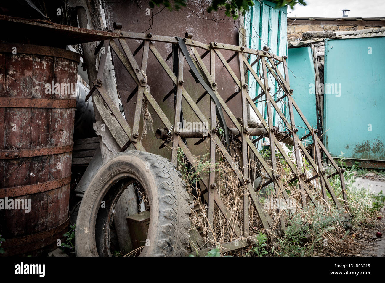 Harrow tool agriculture farming hi-res stock photography and images - Alamy