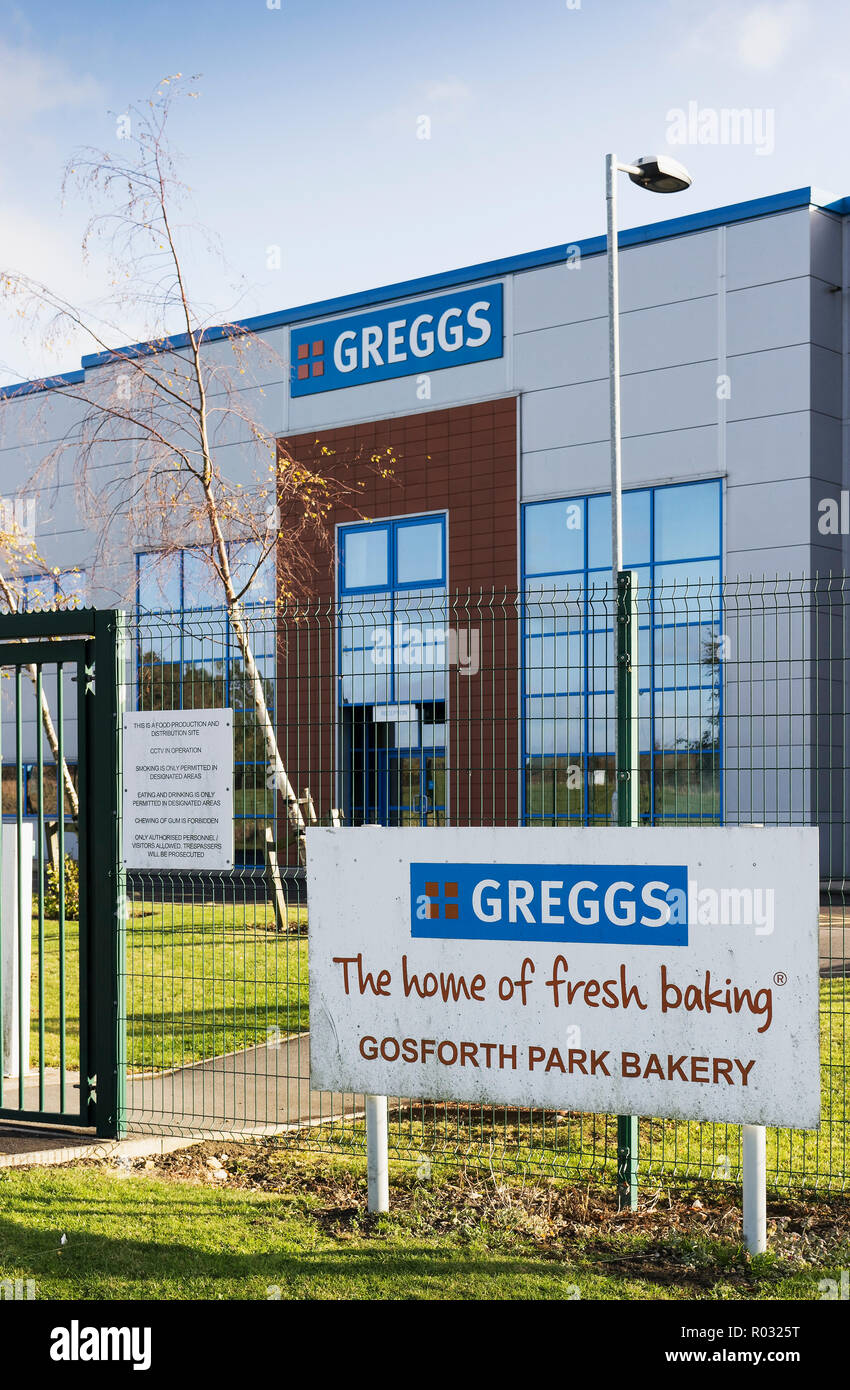 Exterior of Greggs bakery production unit at The Balliol Business Park ... Exterior of Greggs bakery production unit at The Balliol Business Park ...