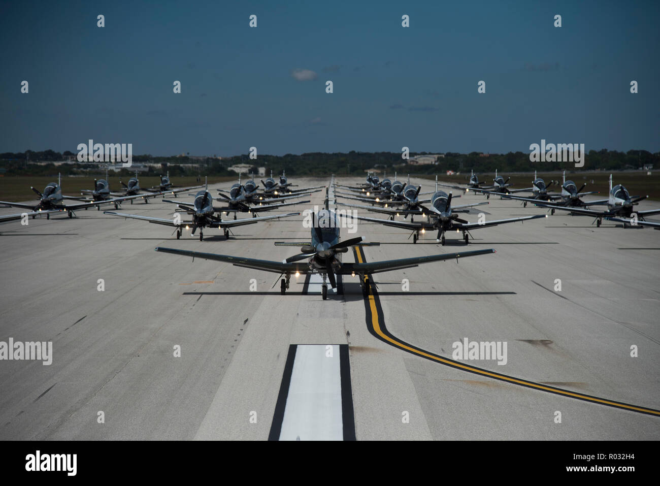 T-6 Texan IIs from the 559th Flying Training Squadron and the 39th FTS ...