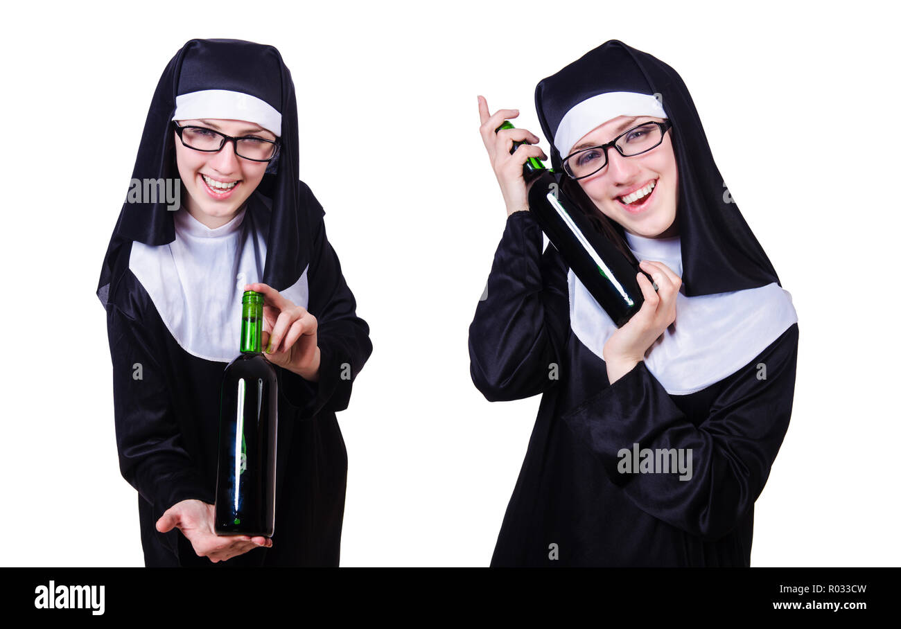 Nun drinking hi-res stock photography and images - Alamy