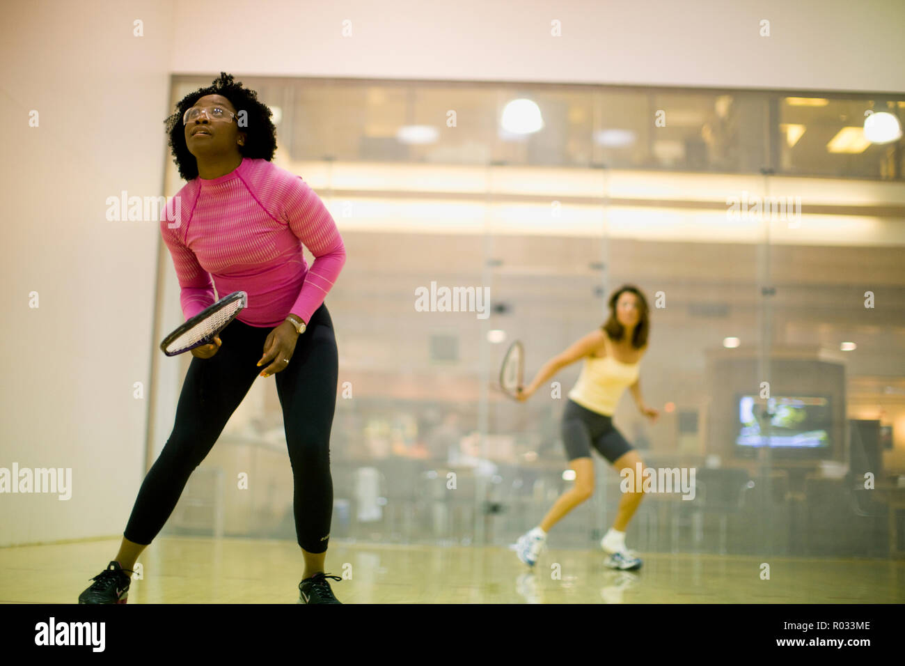Woman racquetball racket hi-res stock photography and images - Alamy