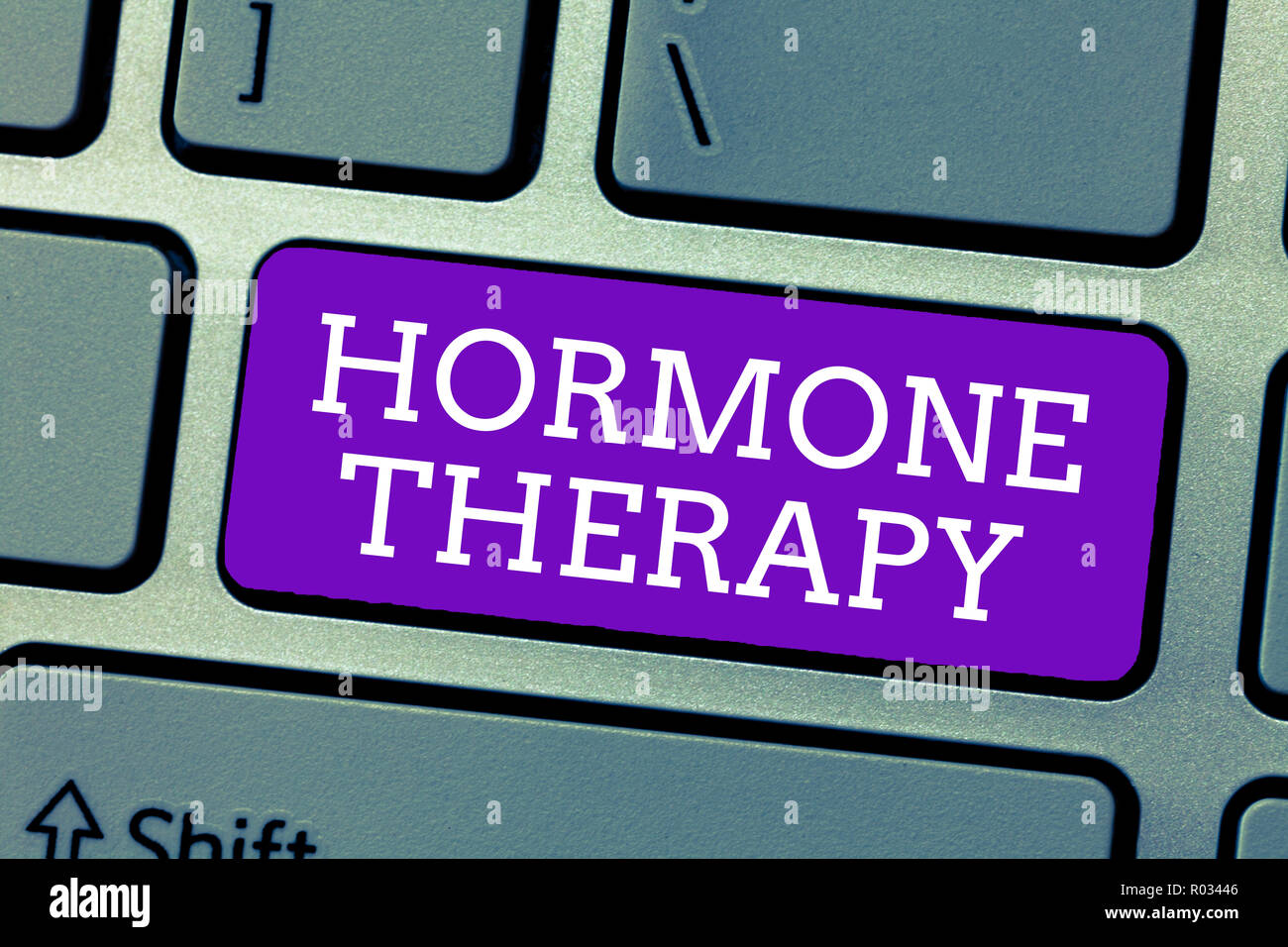 Word writing text Hormone Therapy. Business concept for use of hormones ...