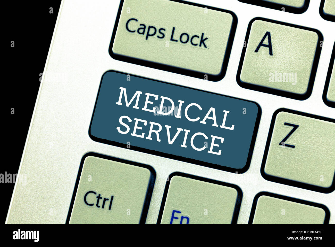Writing note showing Medical Service. Business photo showcasing Doing ...