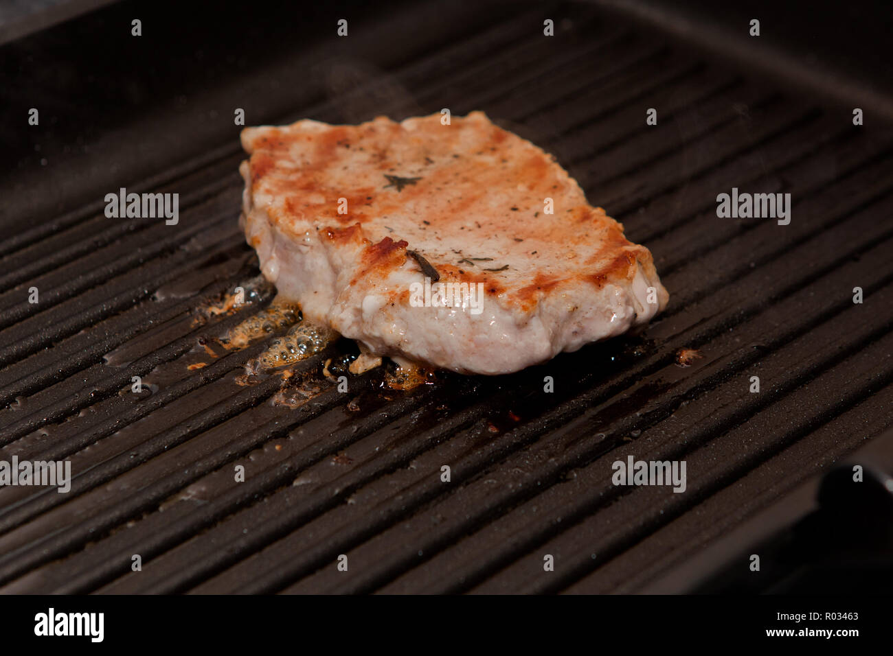 grilled veal grilled steak, grilled meat grill Stock Photo - Alamy