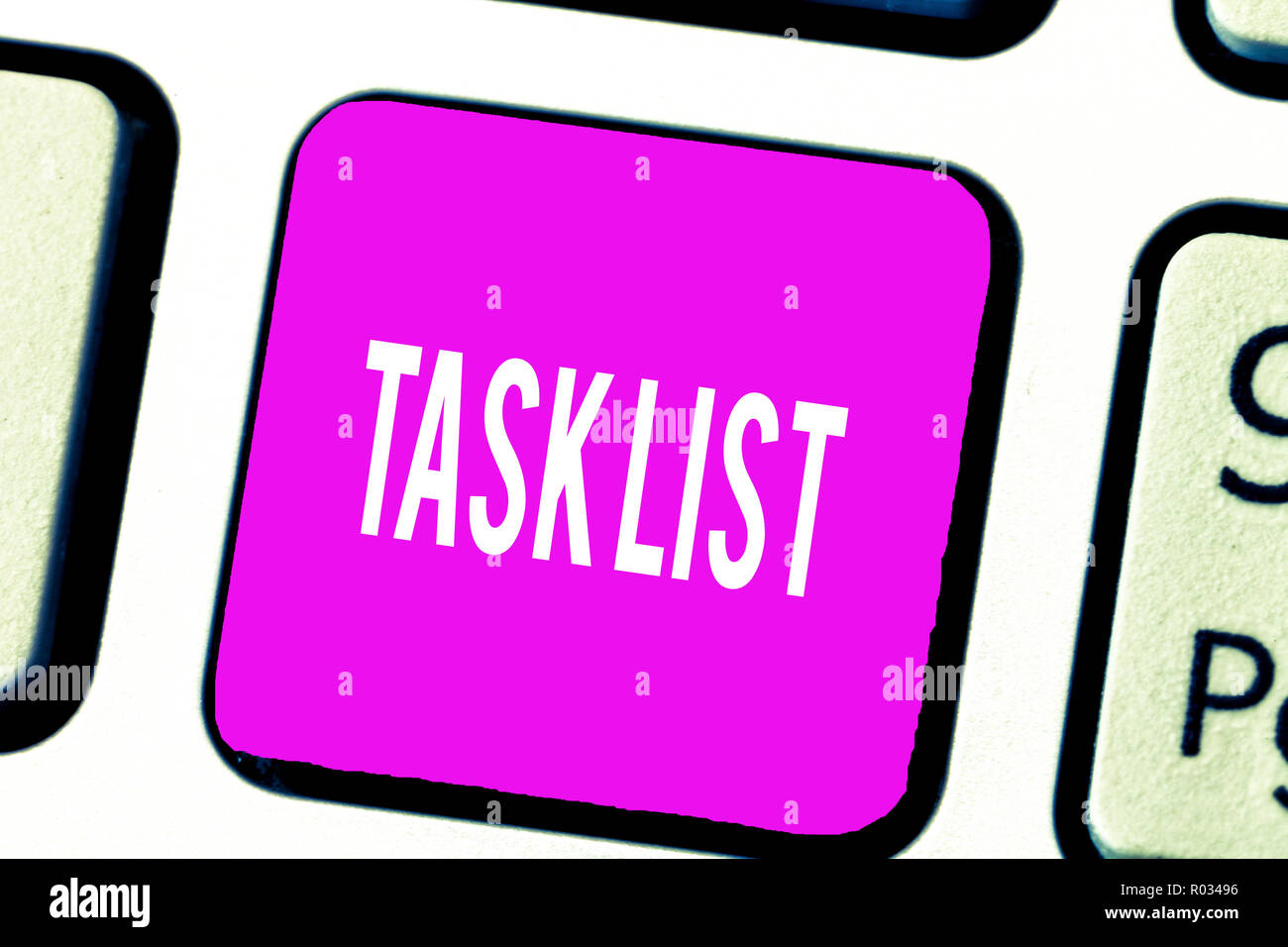 Handwriting text Task List. Concept meaning Planification reminder ...