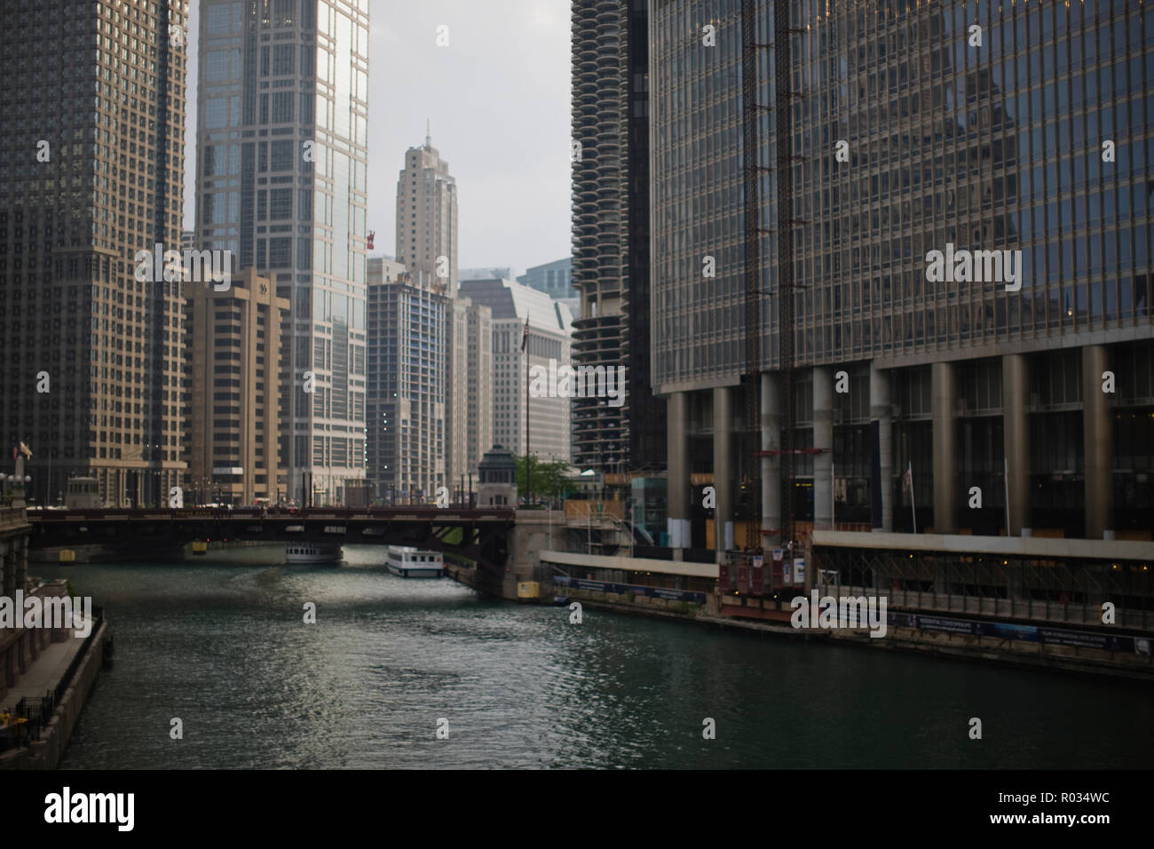 River running through a city district Stock Photo - Alamy