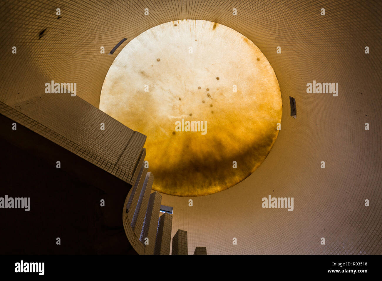 The Spiral Staircase in Manoir Colimacon Stock Photo - Alamy