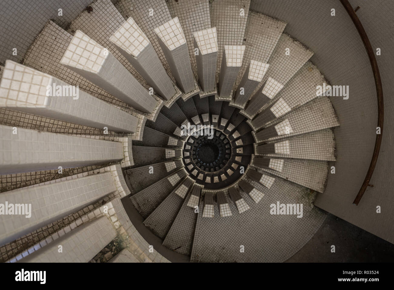 The Spiral Staircase in Manoir Colimacon, France Stock Photo - Alamy