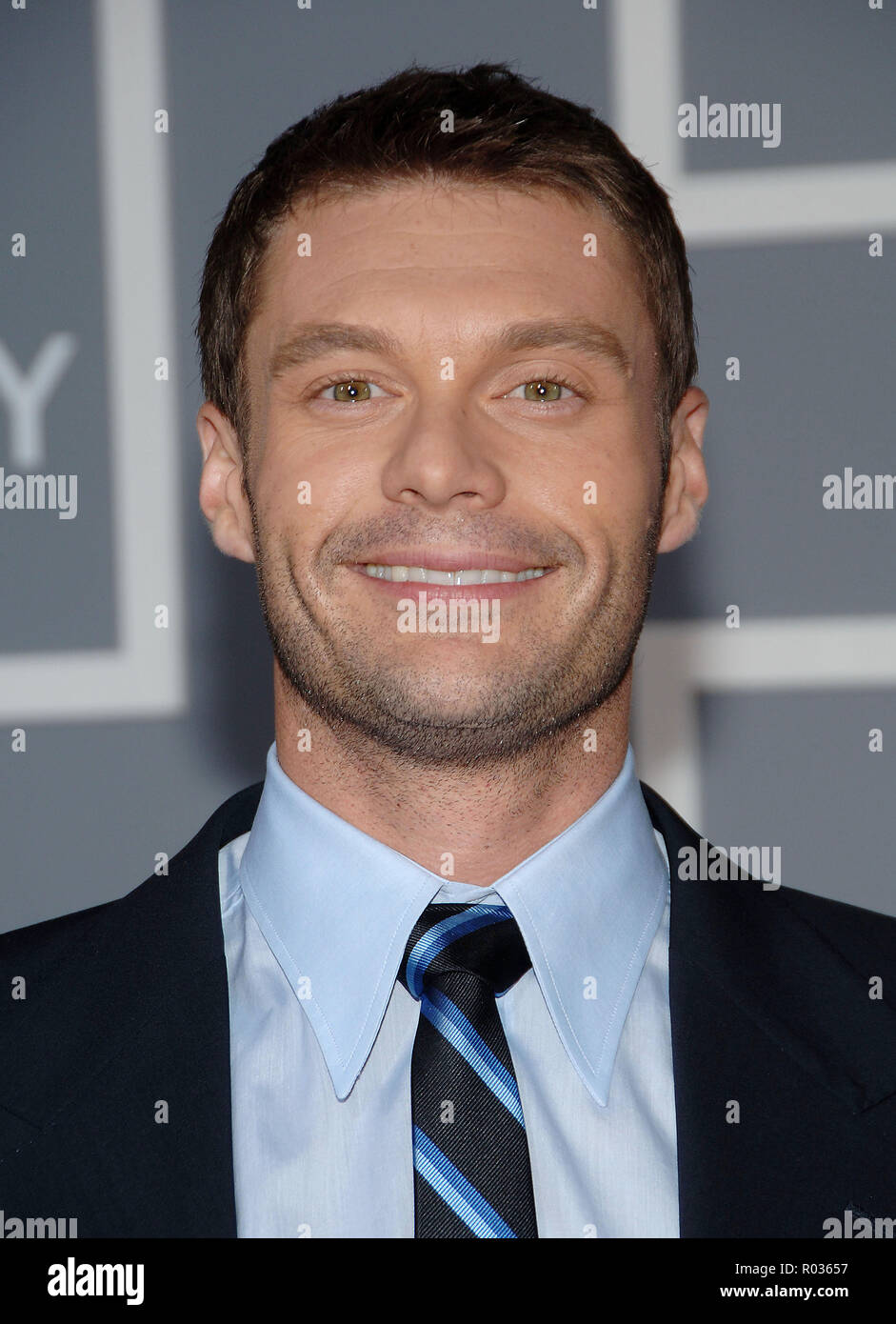 Ryan Seacrest arriving at the 49th Annual Grammy's at the Staples ...