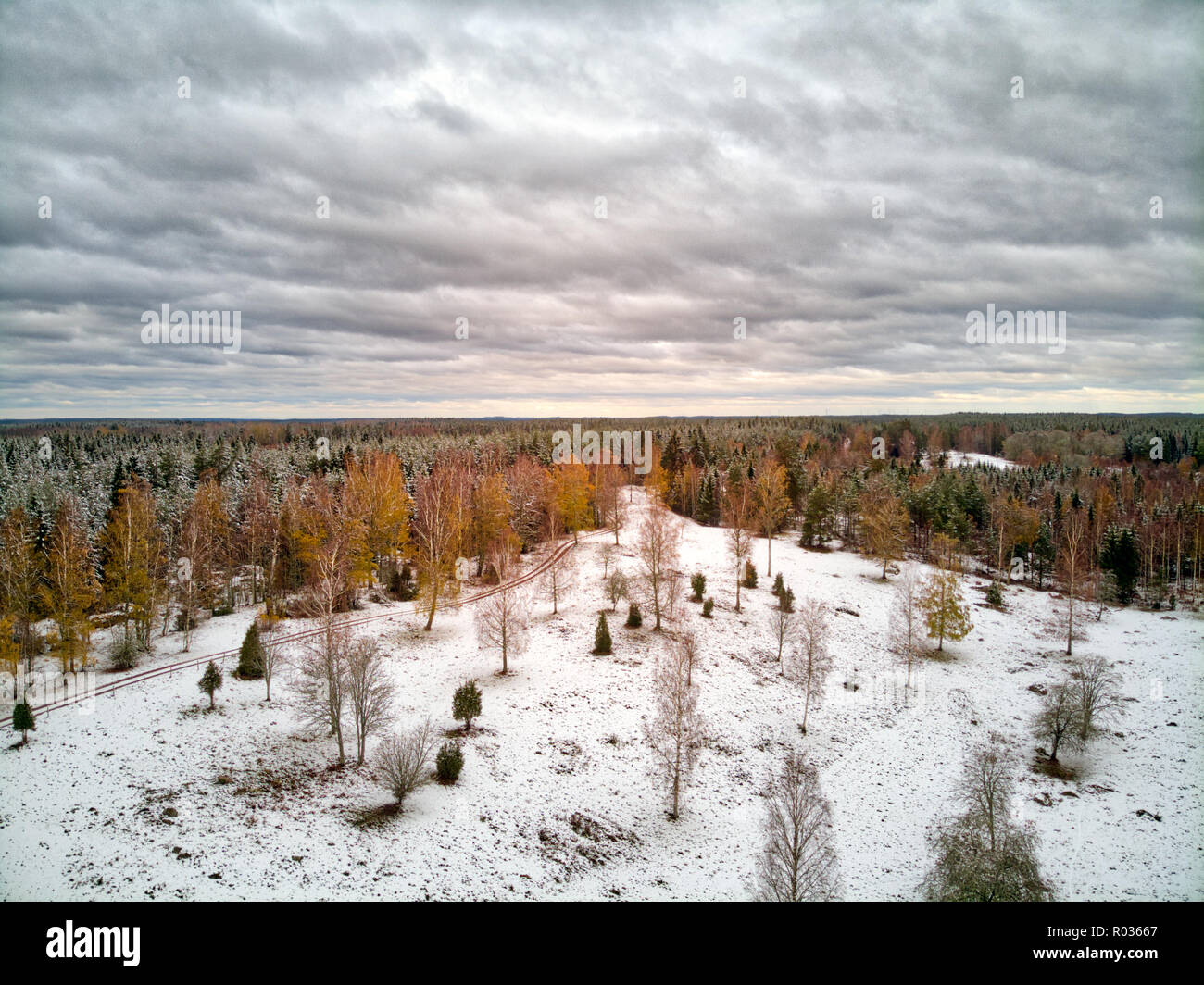 Partly covered by a fresh snowfall hi-res stock photography and images ...