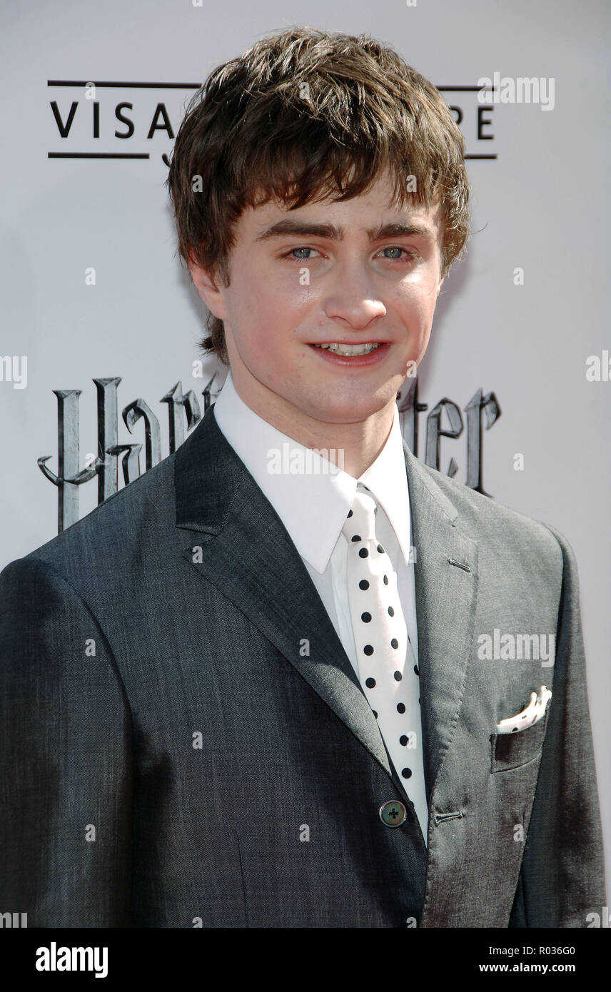 Daniel Radcliffe arriving at the HARRY POTTER and the Order of the ...