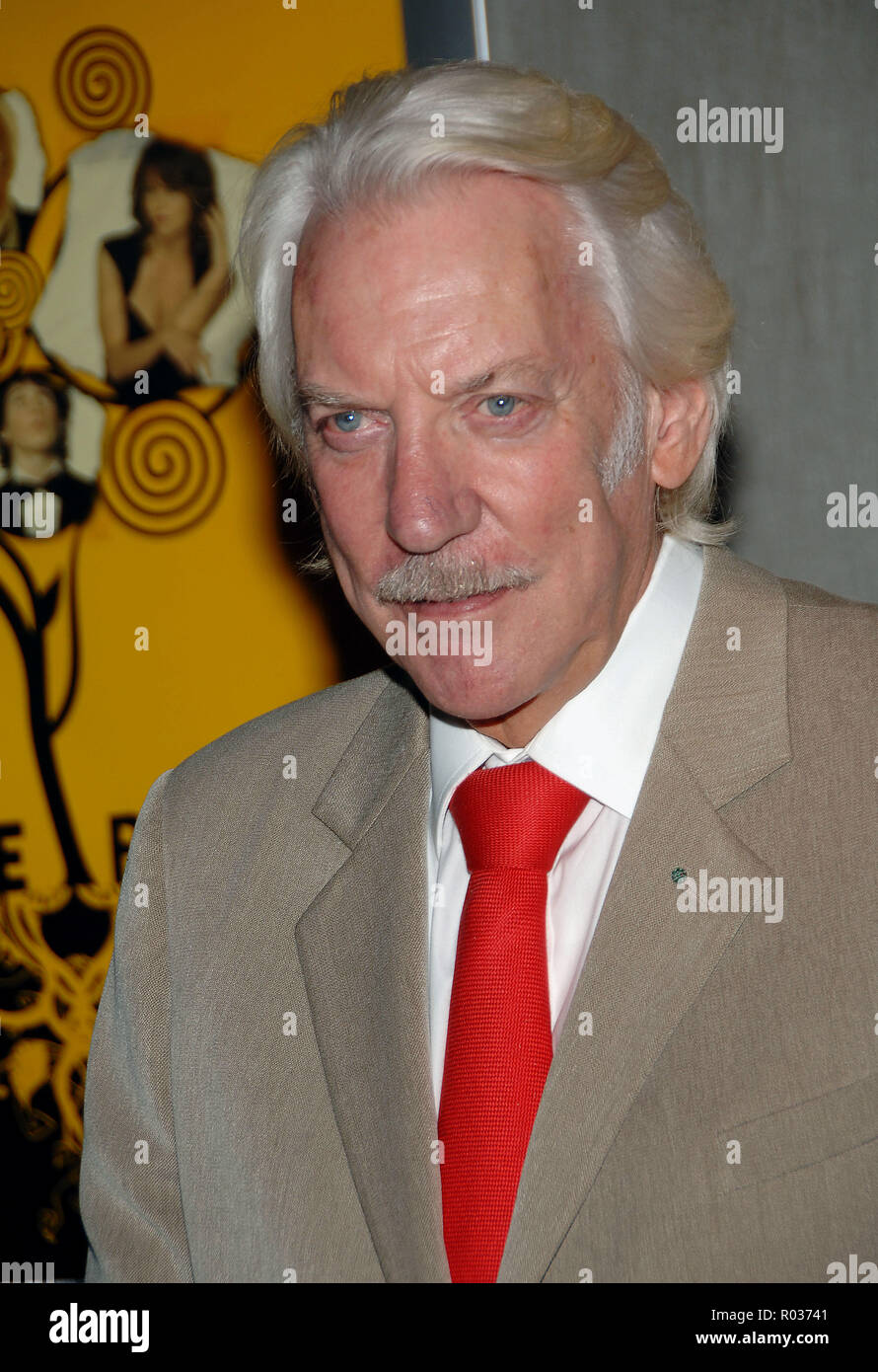 Donald Sutherland arriving at FIERCE PEOPLE premiere at the Pacific ...