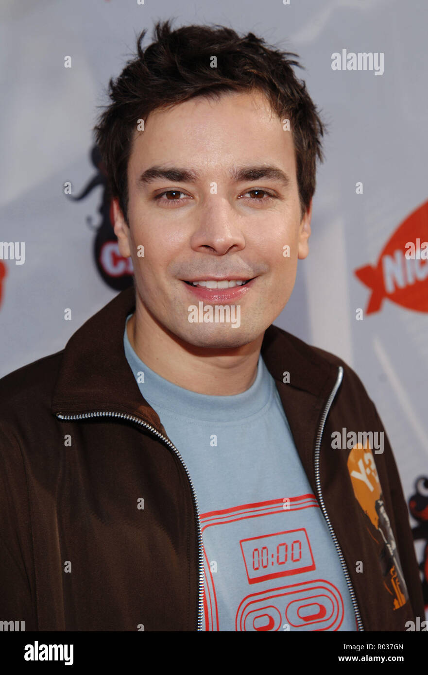Jimmy Fallon arriving at the 18th Nickelodeon Awards Annual Kids Choice ...