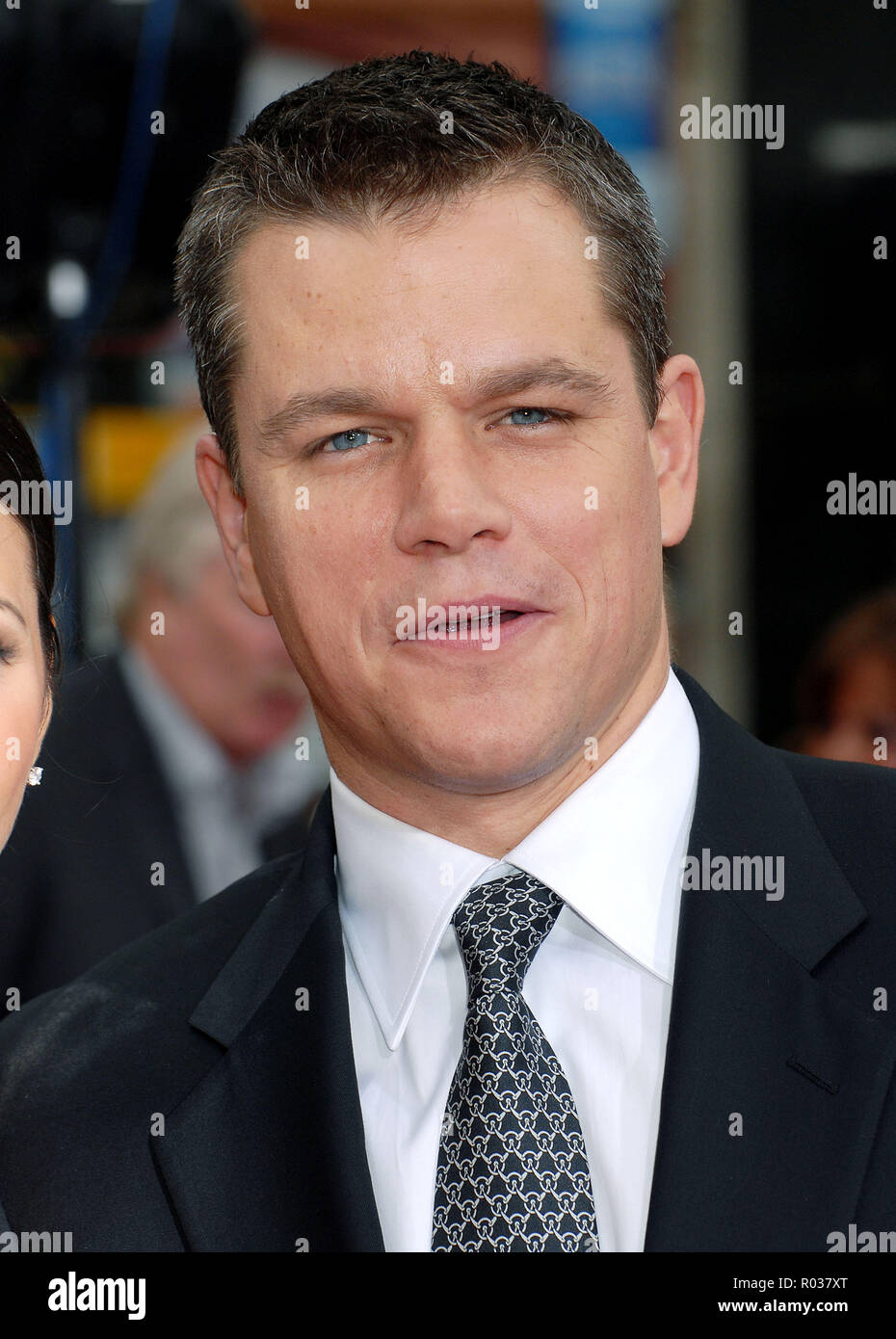 Matt Damon arriving at the OCEAN 13 Premiere at the Chinese Theatre in ...