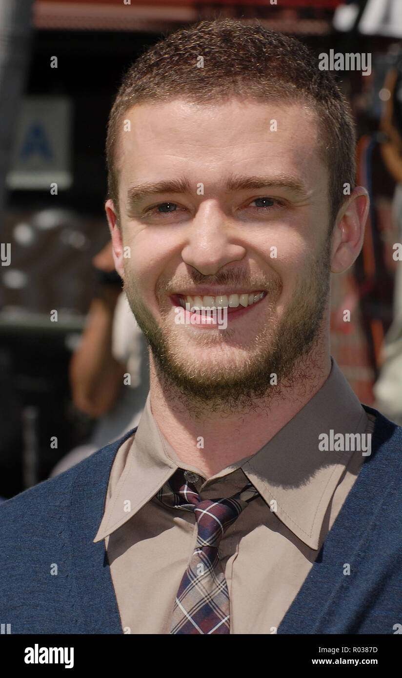 Justin Timberlake arriving at SHREK The THIRD Premiere at the Westwood ...