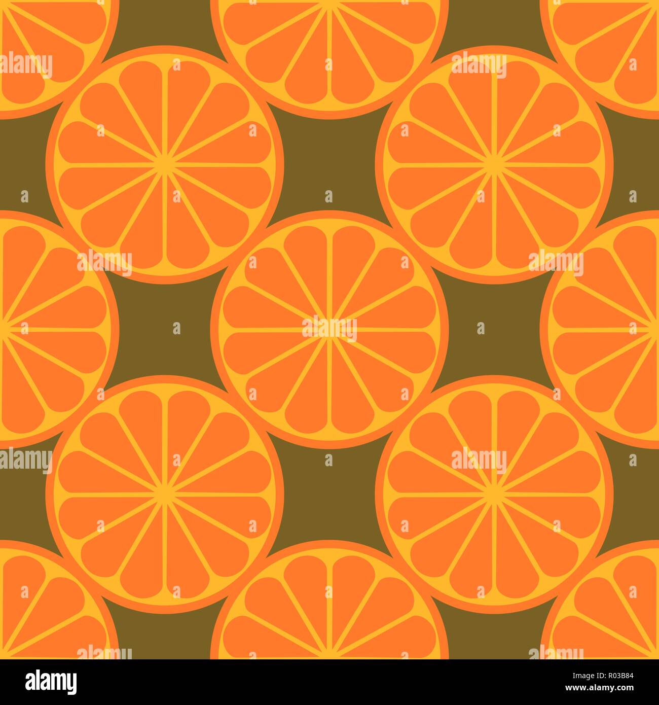 Citrus orange wallpaper pattern Stock Vector Images - Alamy