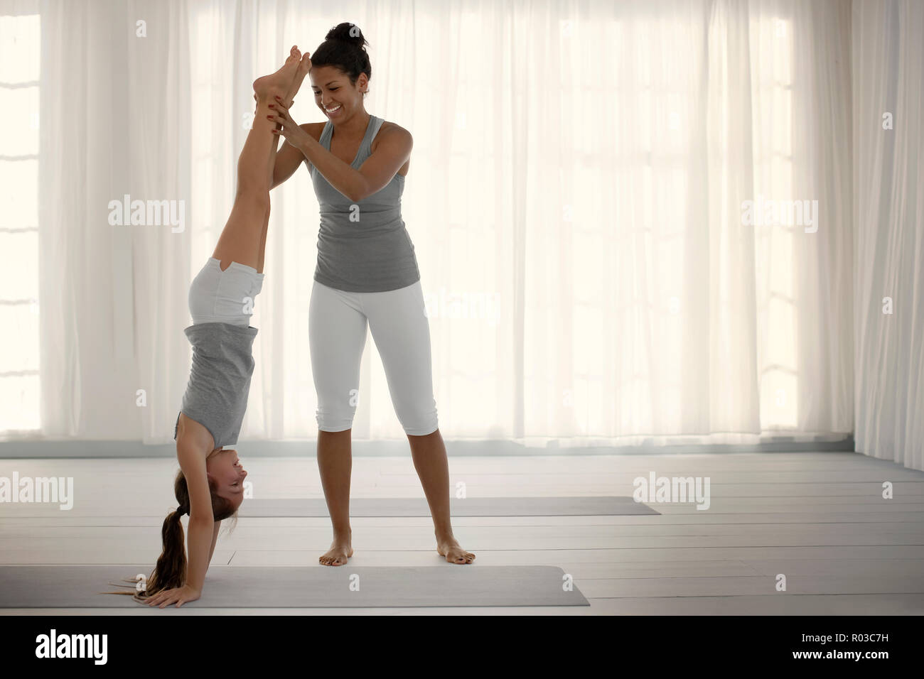 Kid Handstand High Resolution Stock Photography and Images - Alamy