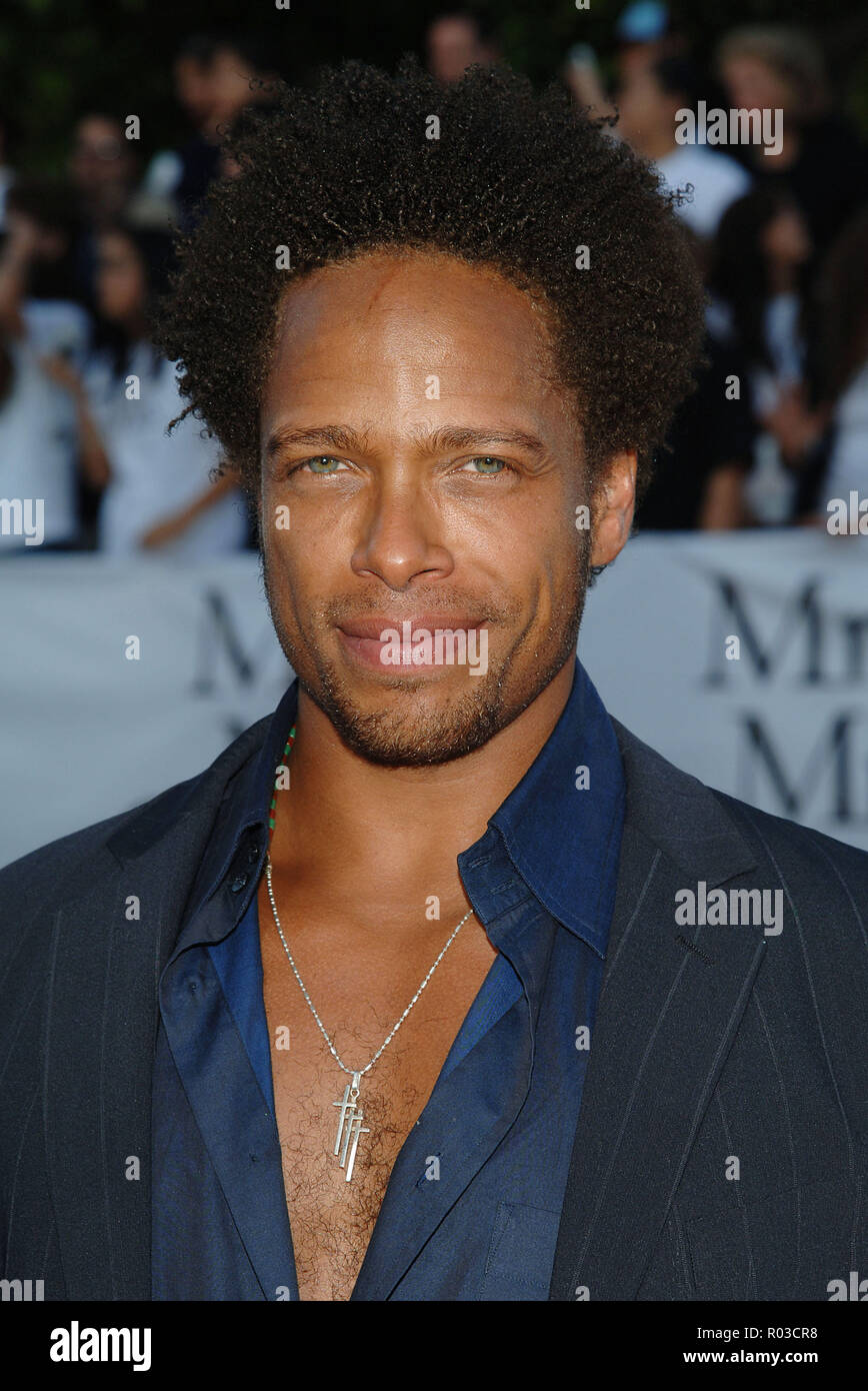 Gary Dourdan arriving at the Mr & Ms Smith Premiere at the Westwood ...