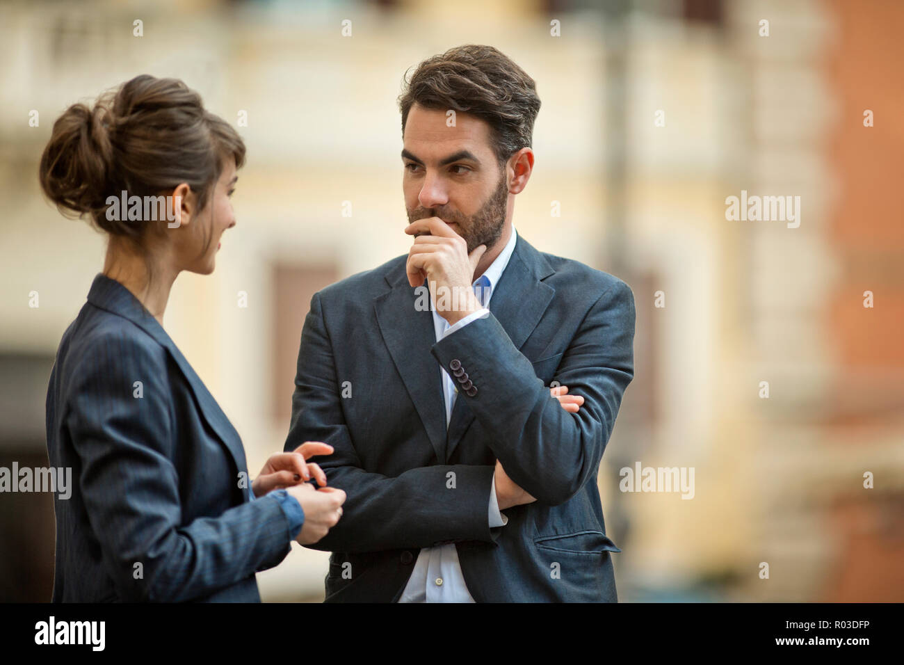 Speaks intently hi-res stock photography and images - Alamy